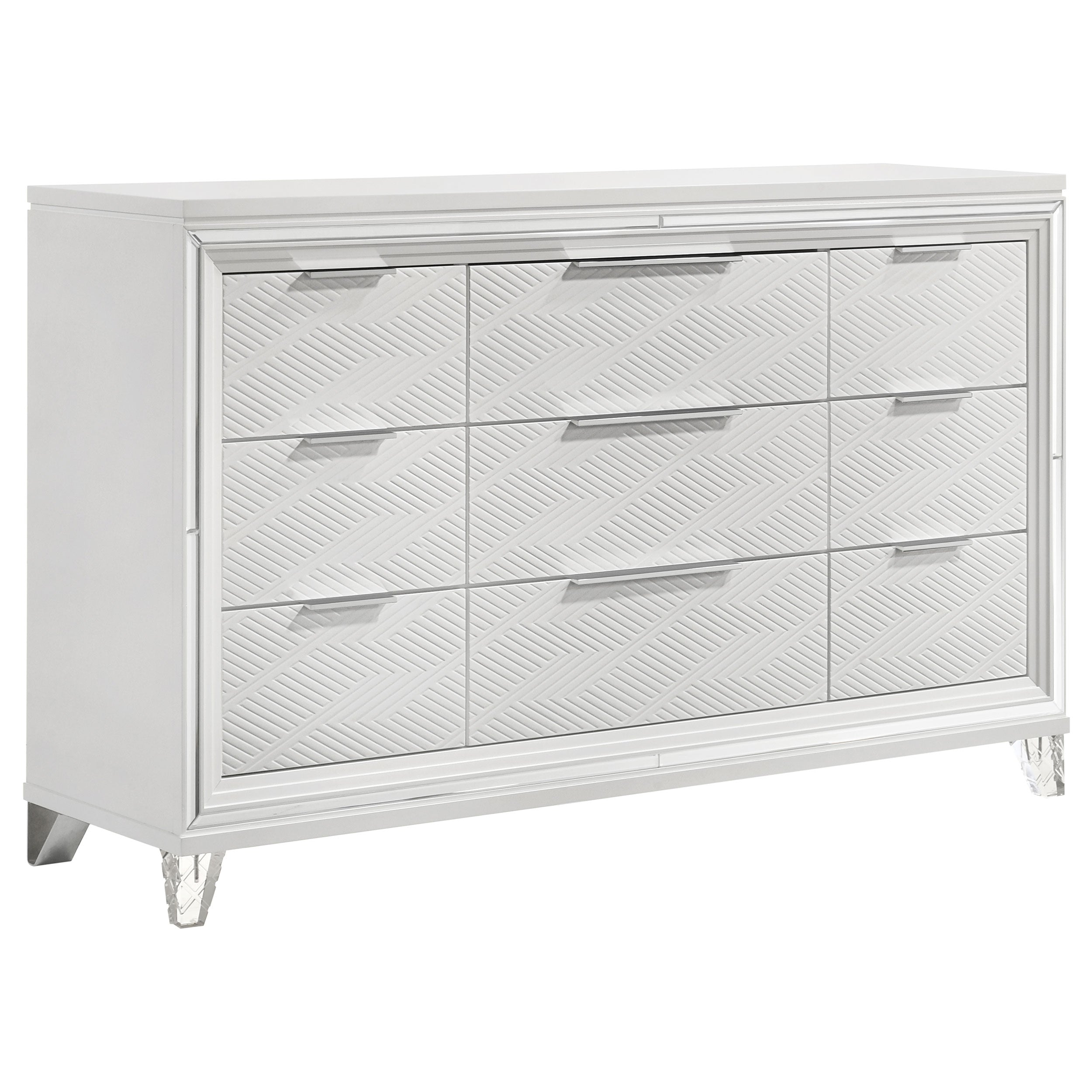 Marmore 9-drawer Dresser Cabinet White – New Age Chicago Furniture Co.