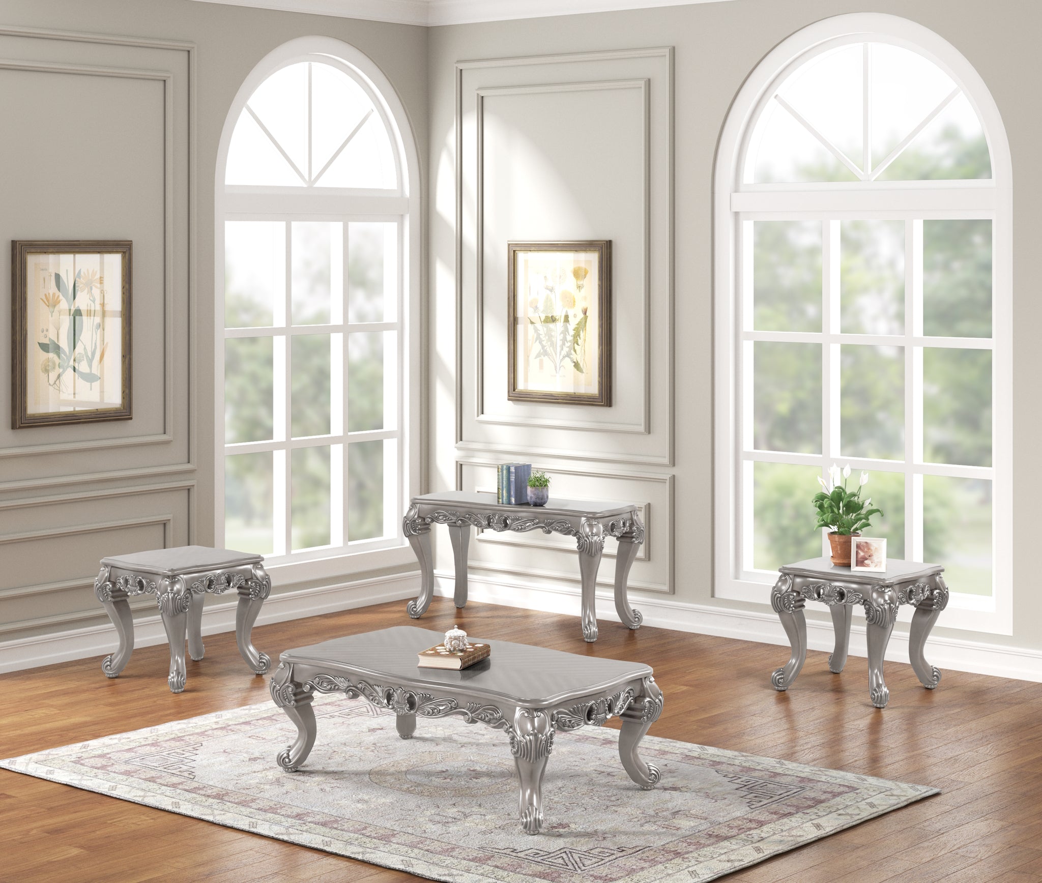 Sliver wood veneer Tables – New Age Chicago Furniture Co.